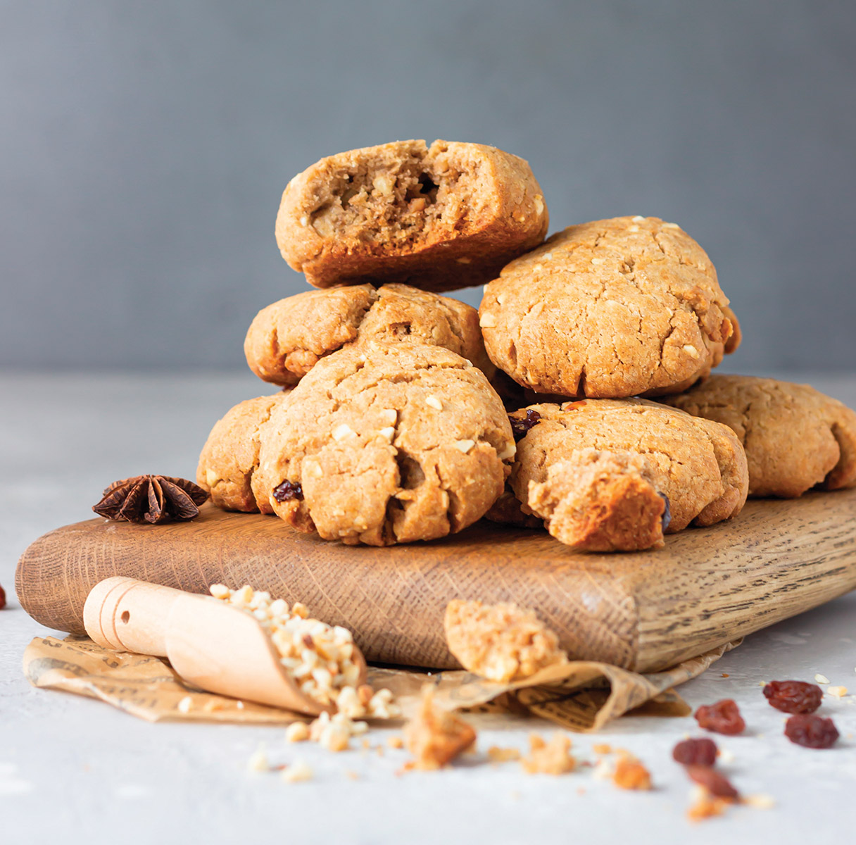 Buckwheat Raisin Biscuits - Captain Honey