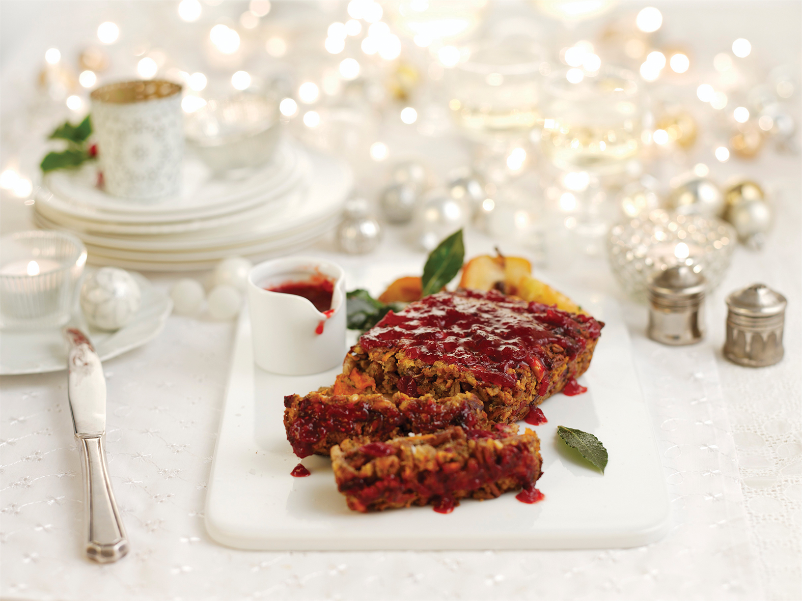 Chestnut and Cranberry Loaf with Cranberry Glaze - Captain Honey