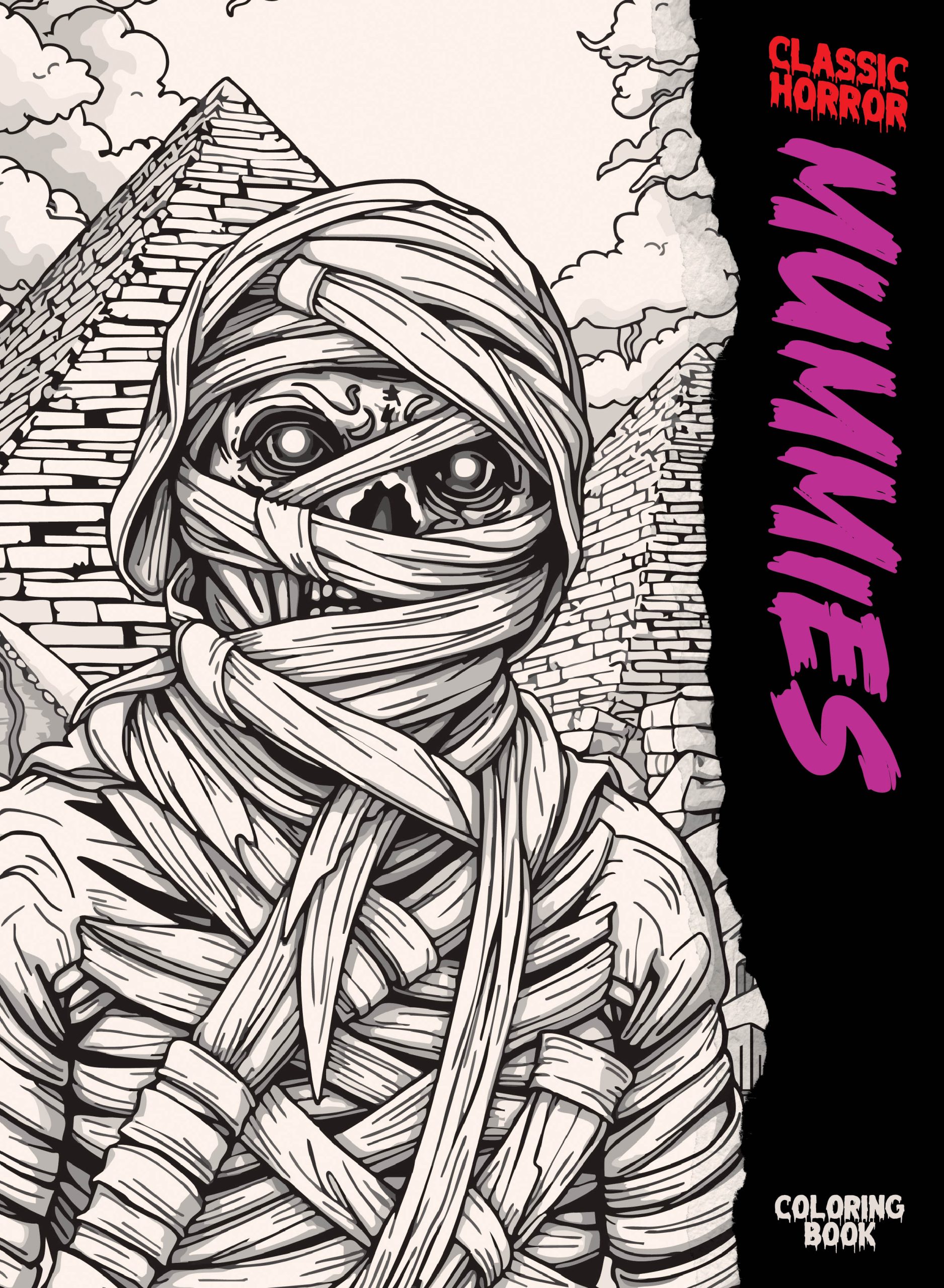 Classic Horror - MUMMIES - Coloring Book - Captain Honey